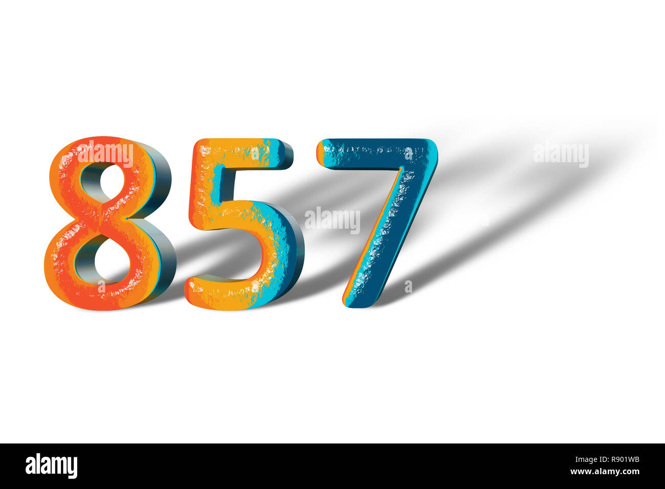 Number 857 Cut Out Stock Images & Pictures - Alamy