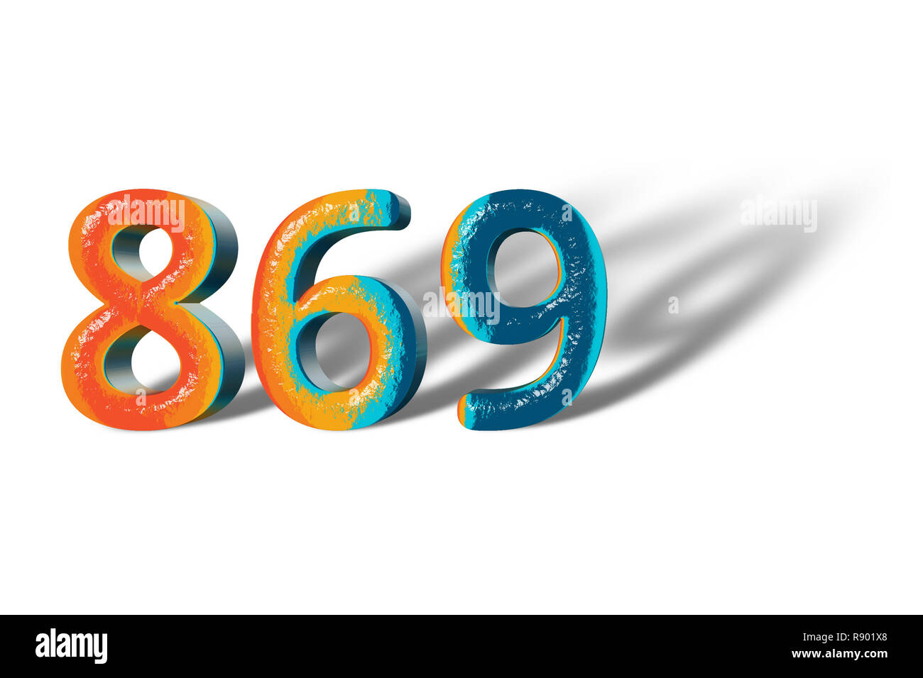 Number 869 Cut Out Stock Images & Pictures - Alamy
