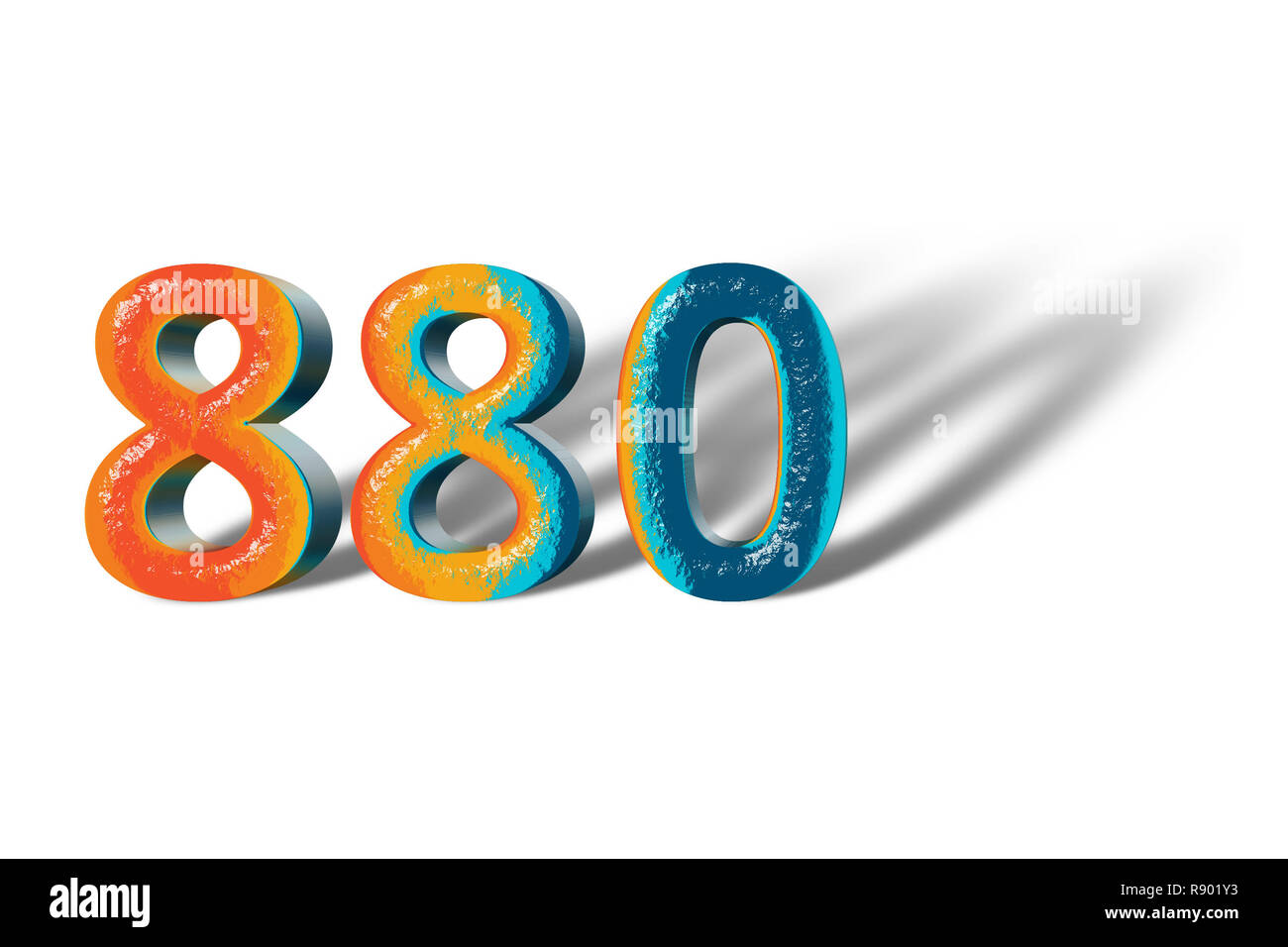 3d-number-880-eight-hundred-eighty-lively-colours-stock-photo-alamy