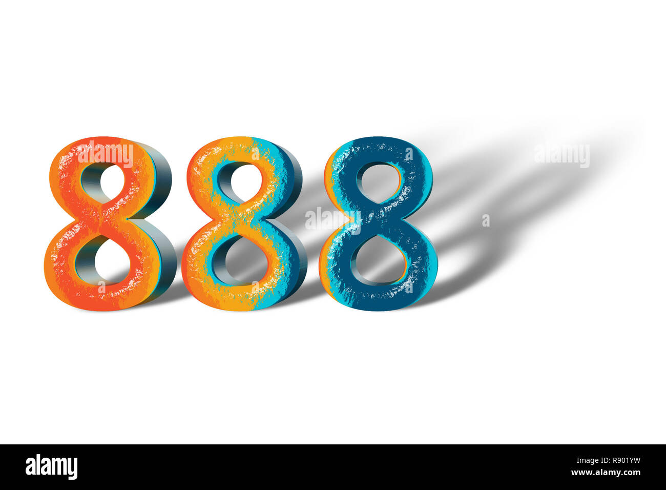 Number 888 Cut Out Stock Images & Pictures - Alamy
