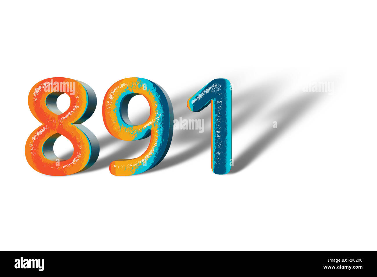 891 number Cut Out Stock Images & Pictures - Alamy