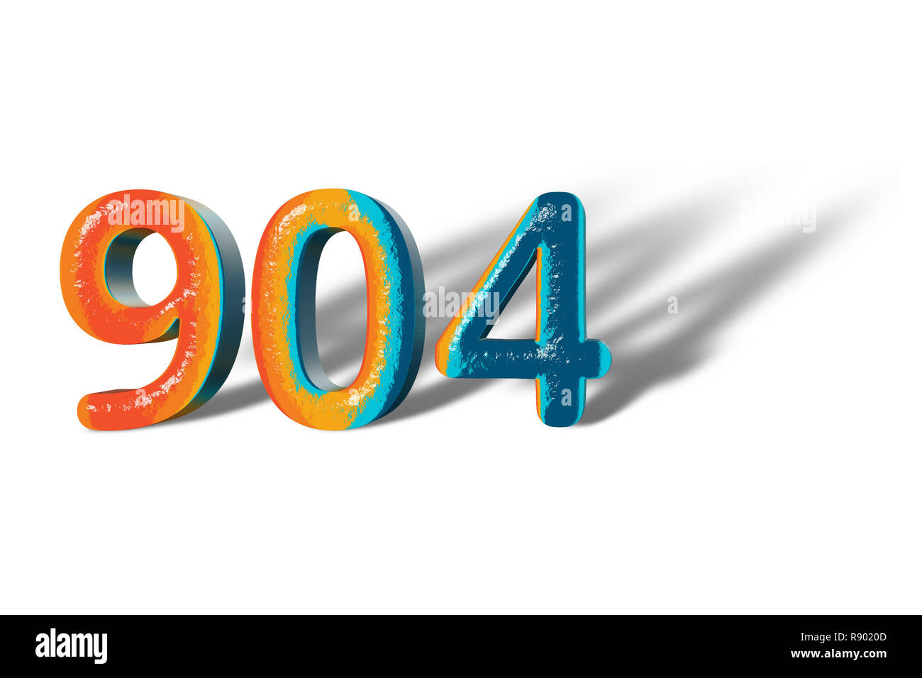 3d number 904 hi-res stock photography and images - Alamy