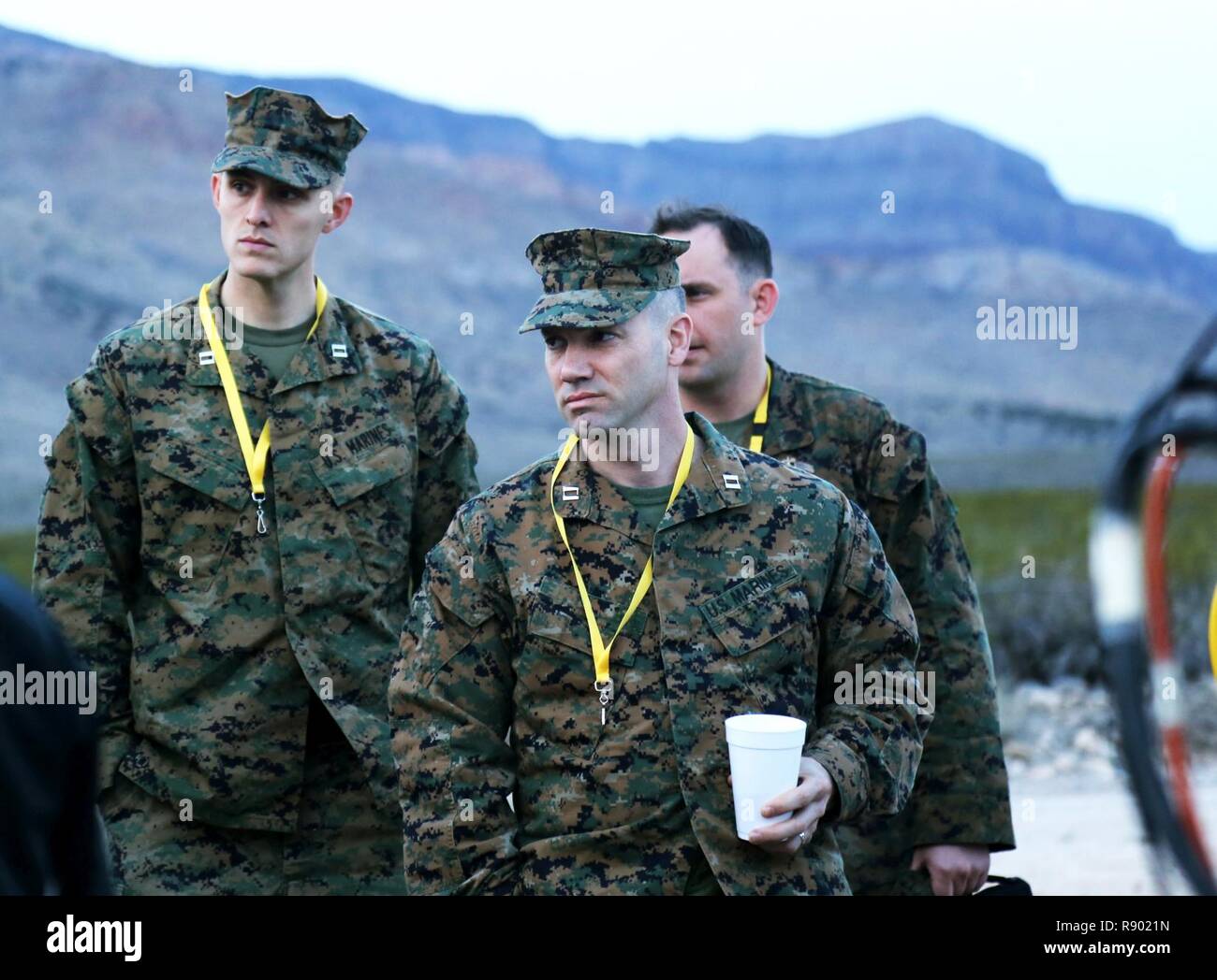 U.S. Marines are briefed on the various capabilities of the systems ...