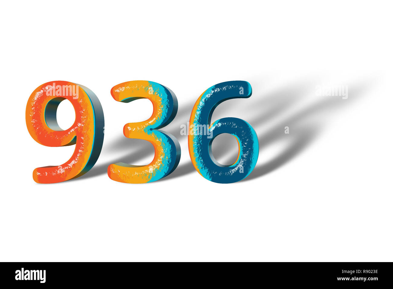 3d number 936 hi-res stock photography and images - Alamy