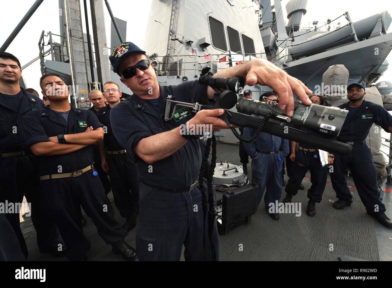 PHILIPPINE SEA (March 15, 2017) Fire Controlman 1st Class Gary Rehm ...