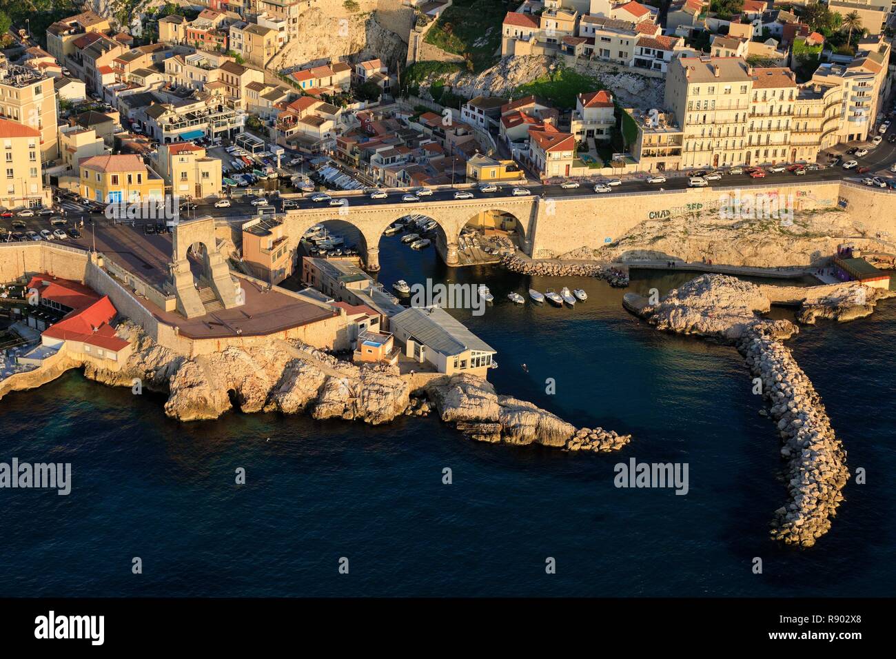 France, Bouches du Rhone, Marseille, 7th arrondissement, Endoume ...