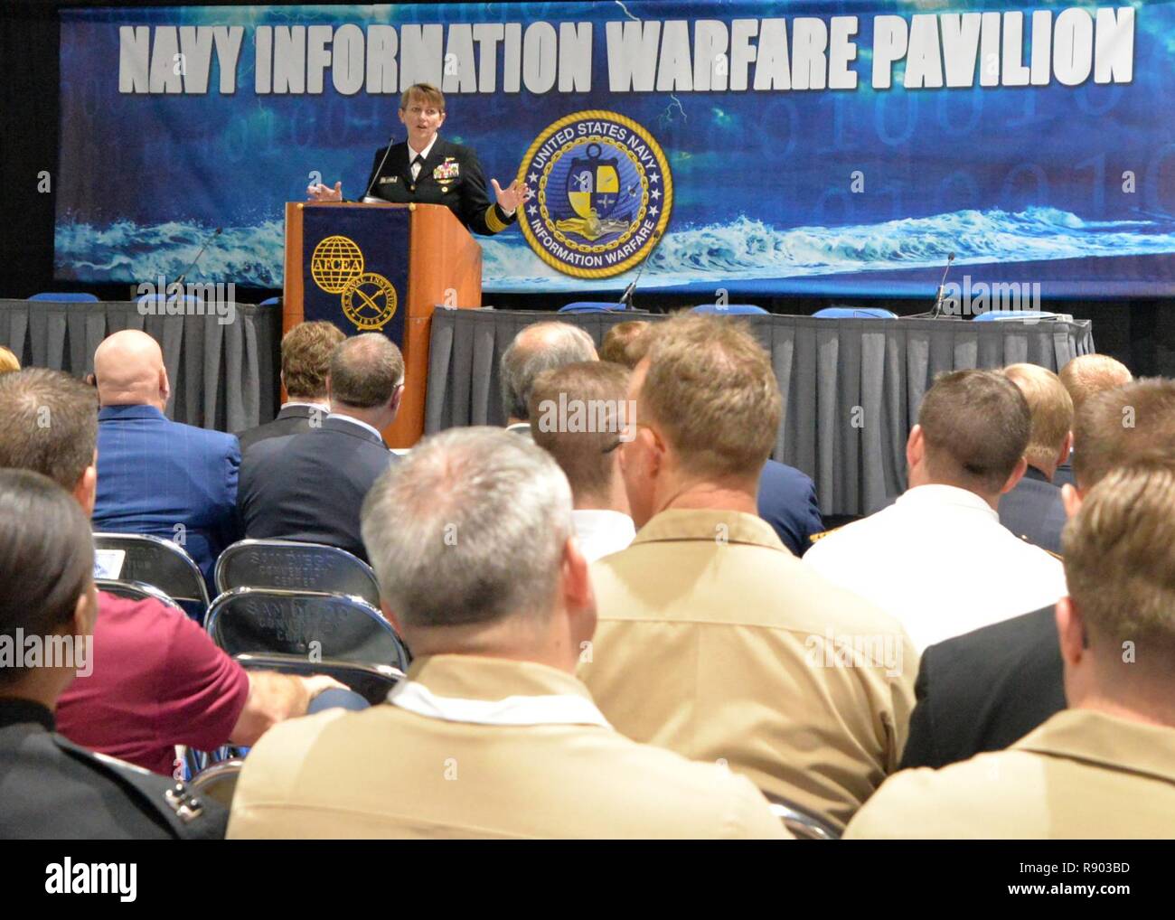 Vice Adm. Jan Tighe, Deputy Chief of Naval Operations for Information ...