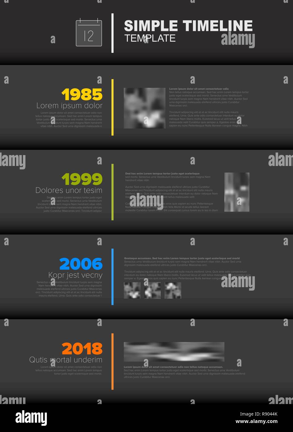 Web version timeline hi-res stock photography and images - Alamy