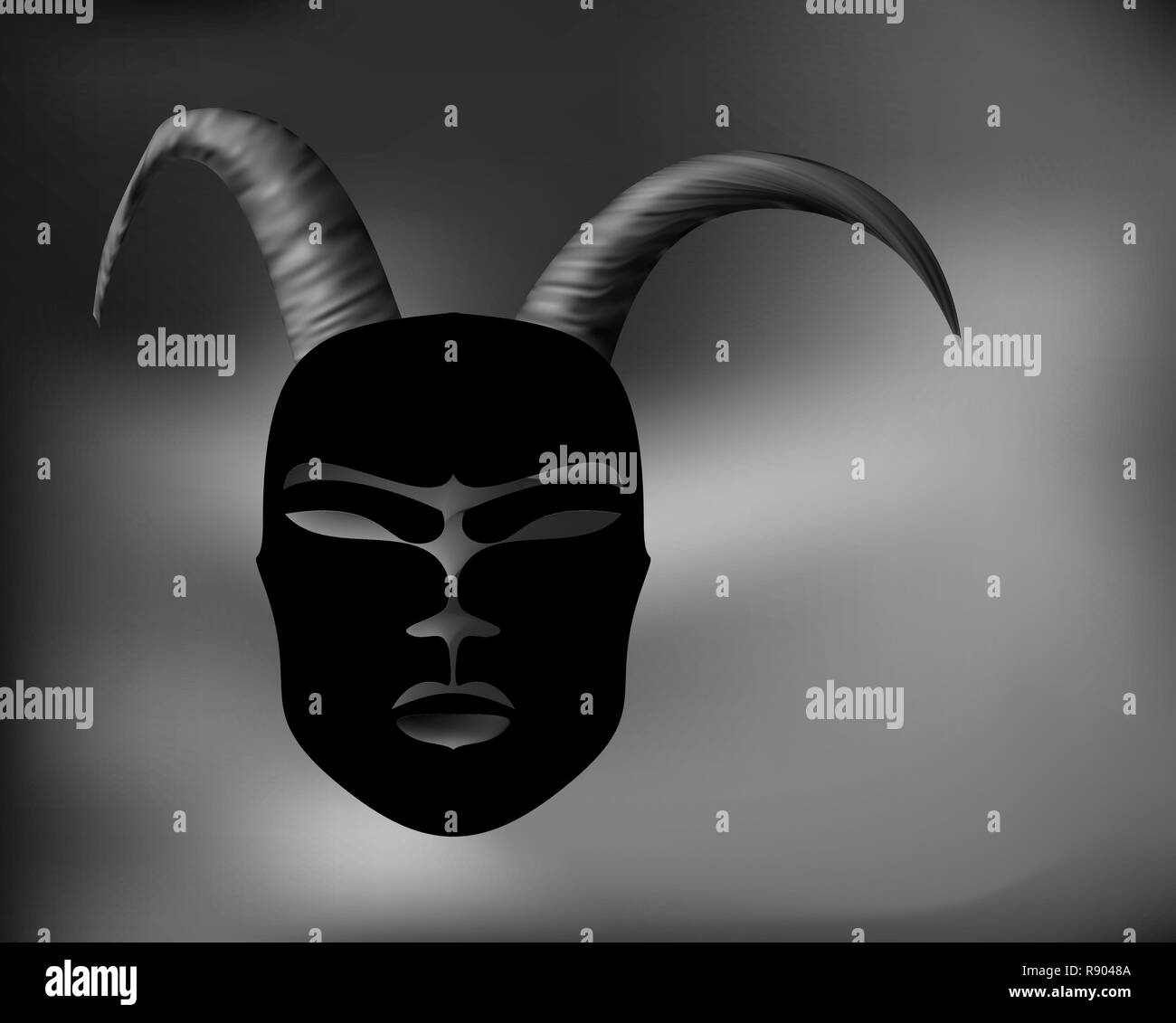 Horned Mask High Resolution Stock Photography and Images - Alamy