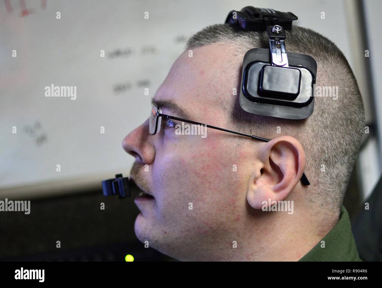 Staff Sgt. Joshua, 89th Attack Squadron MQ-9 sensor operator, prepares ...