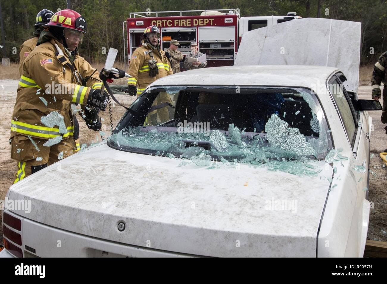 Staff Sgt. Manuel Santana, a firefighter with the 514th Civil Engineer ...