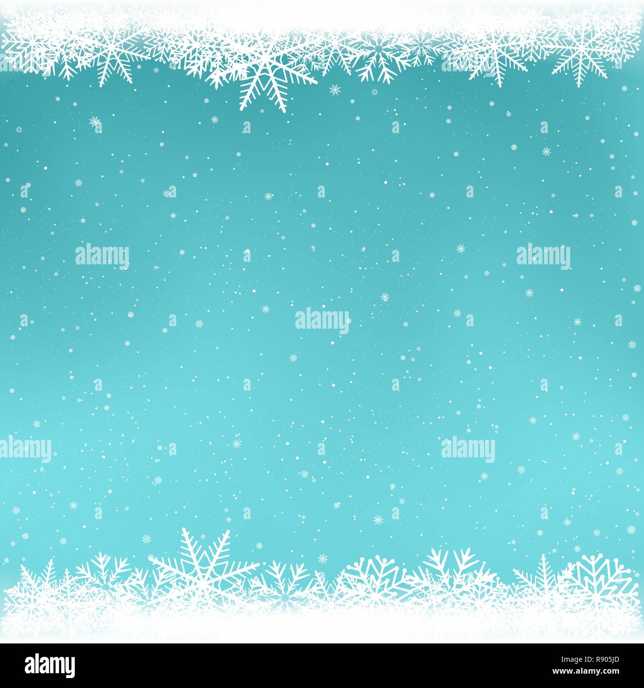 snowy azure color winter template Stock Vector Image & Art - Alamy