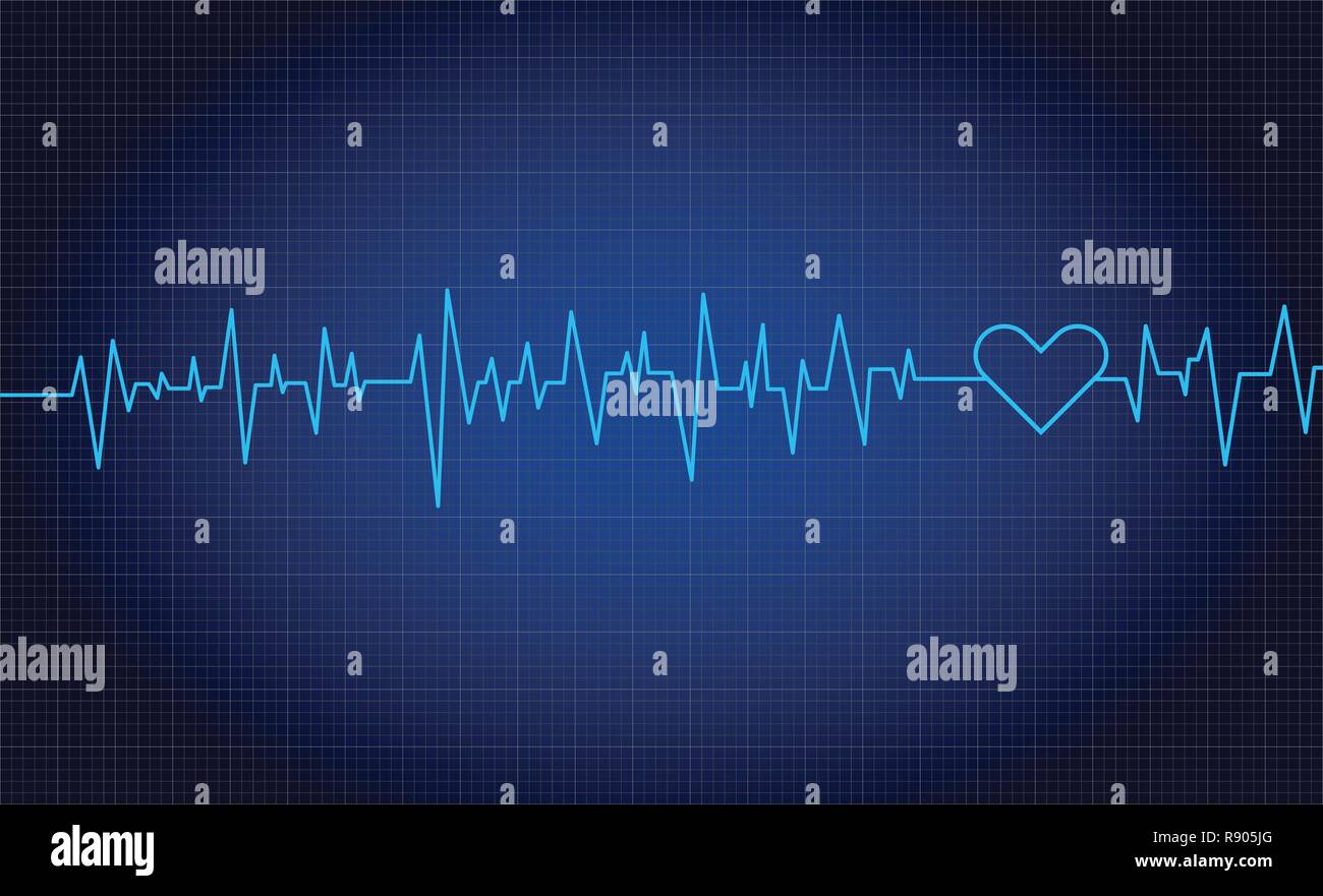 Heart beats lines rate Stock Vector Image & Art - Alamy