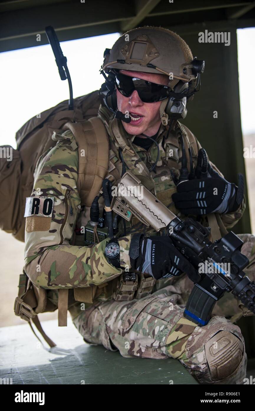 First Lt. Ryan Kelly, a combat rescue officer from the 38th Rescue ...