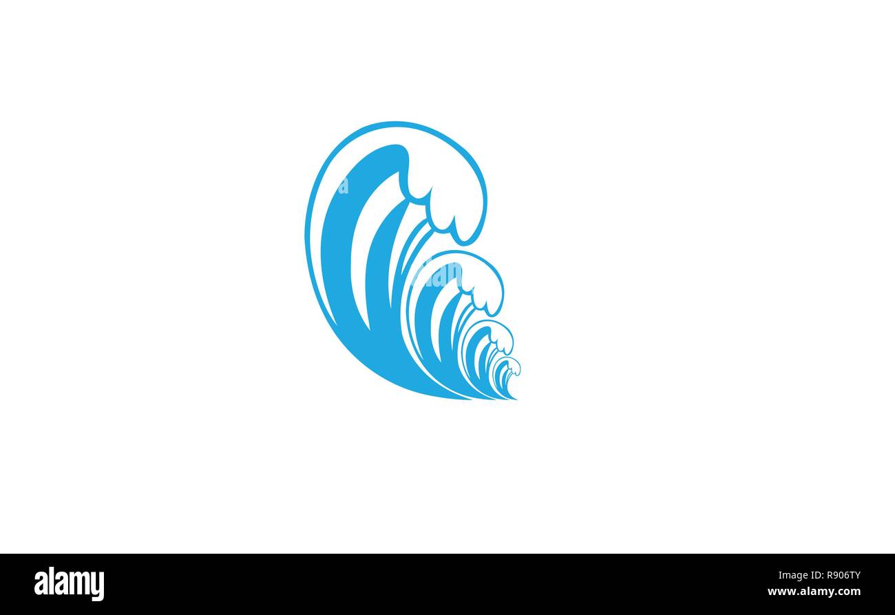 Waves wave tide flow Stock Vector Images - Alamy