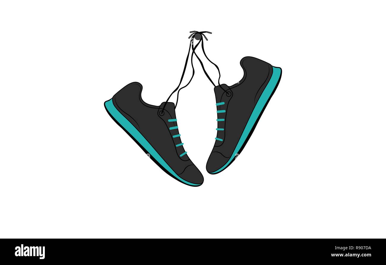 Shoes white Stock Vector Images - Alamy