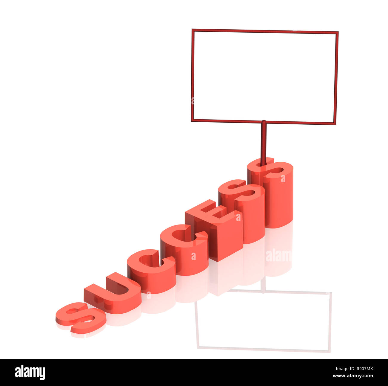 Word success as a ladder. Object over white Stock Photo - Alamy