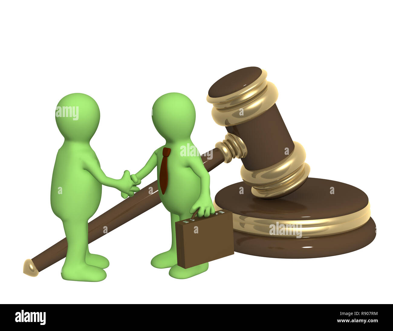 Conceptual image - successful decision of a legal problem Stock Photo ...