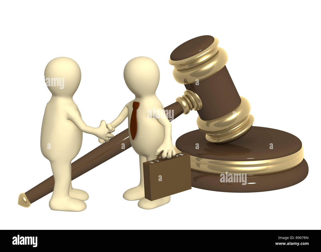 Conceptual image - successful decision of a legal problem Stock Photo ...