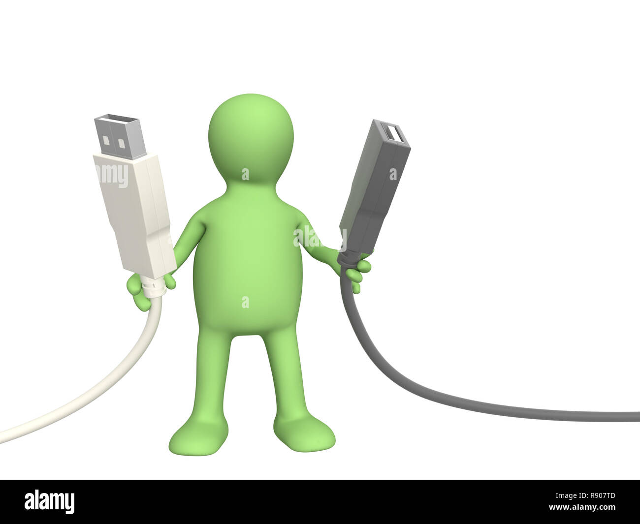 Conceptual 3d image - communication adjustment Stock Photo - Alamy