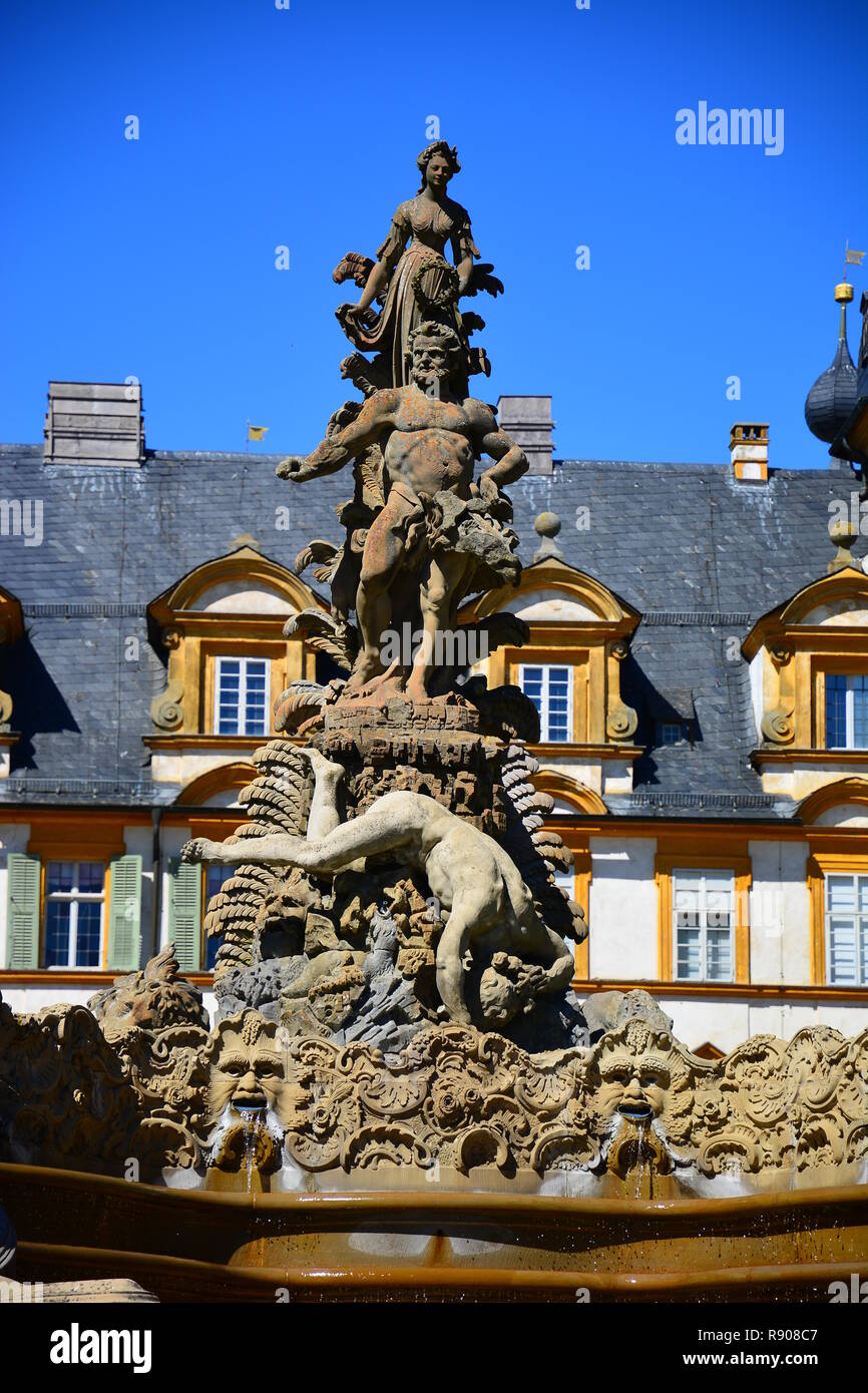 Bamberg, Germany - View of the baroque SCHLOSS SEEHOF palace near the ...