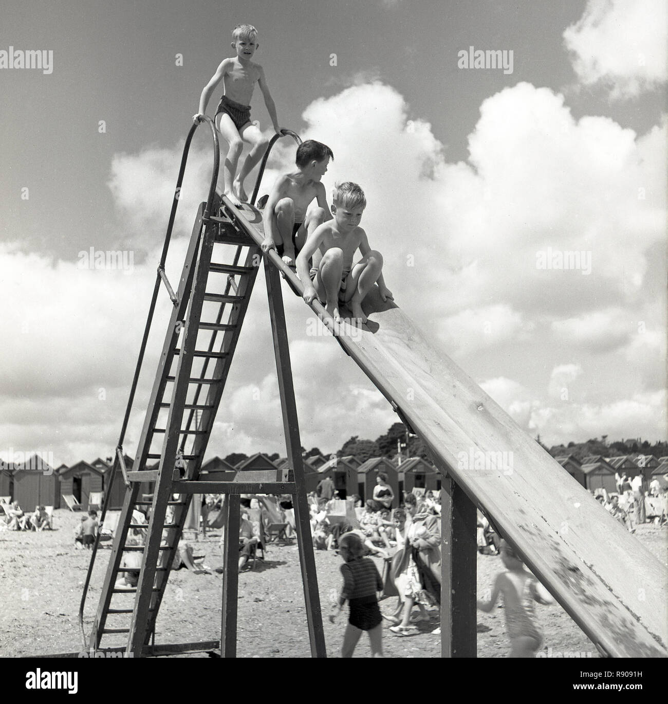 Children slide 1950s High Resolution Stock Photography and Images - Alamy