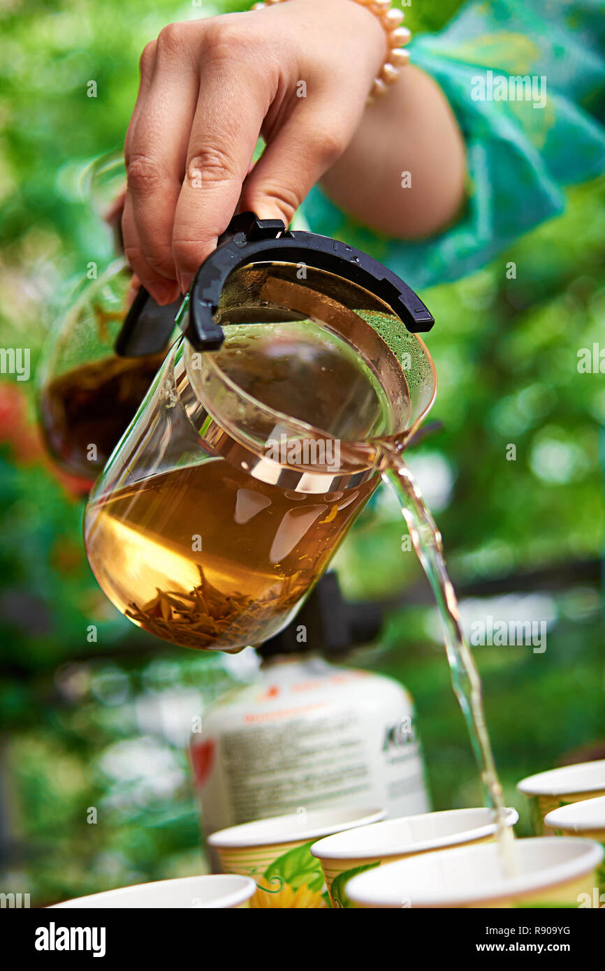 Pouring water on red green hi-res stock photography and images - Alamy