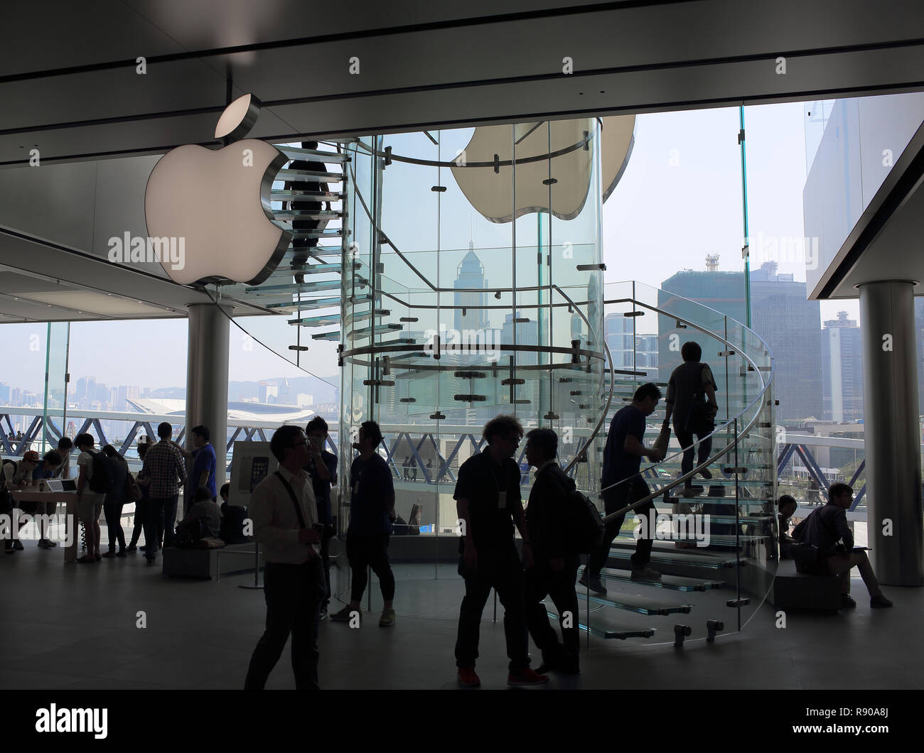 Hong Kong apple store Stock Photo - Alamy