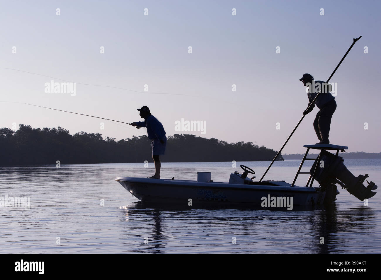Poling skiff hi-res stock photography and images - Alamy