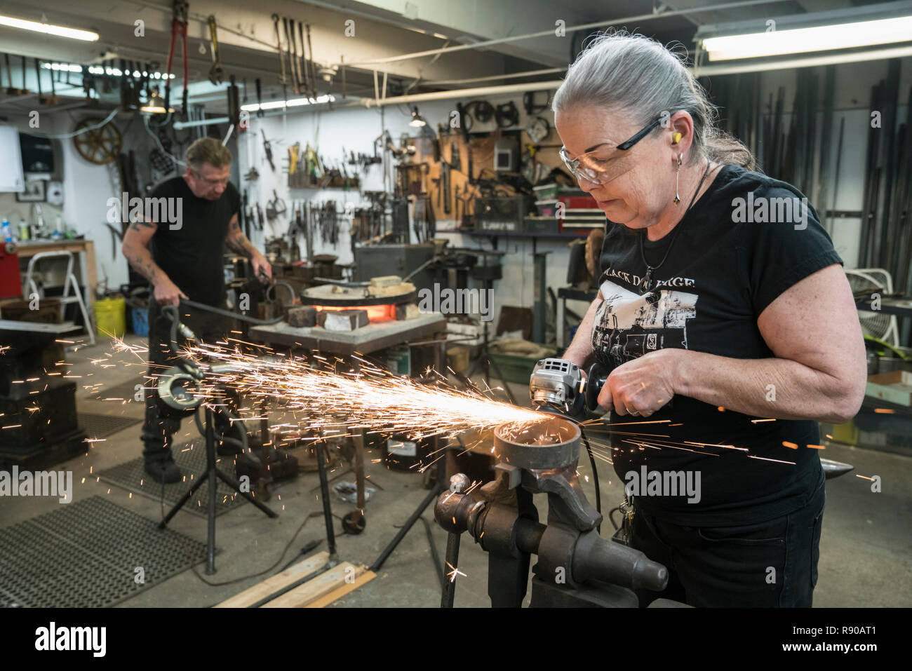 Female blacksmith hi-res stock photography and images - Alamy