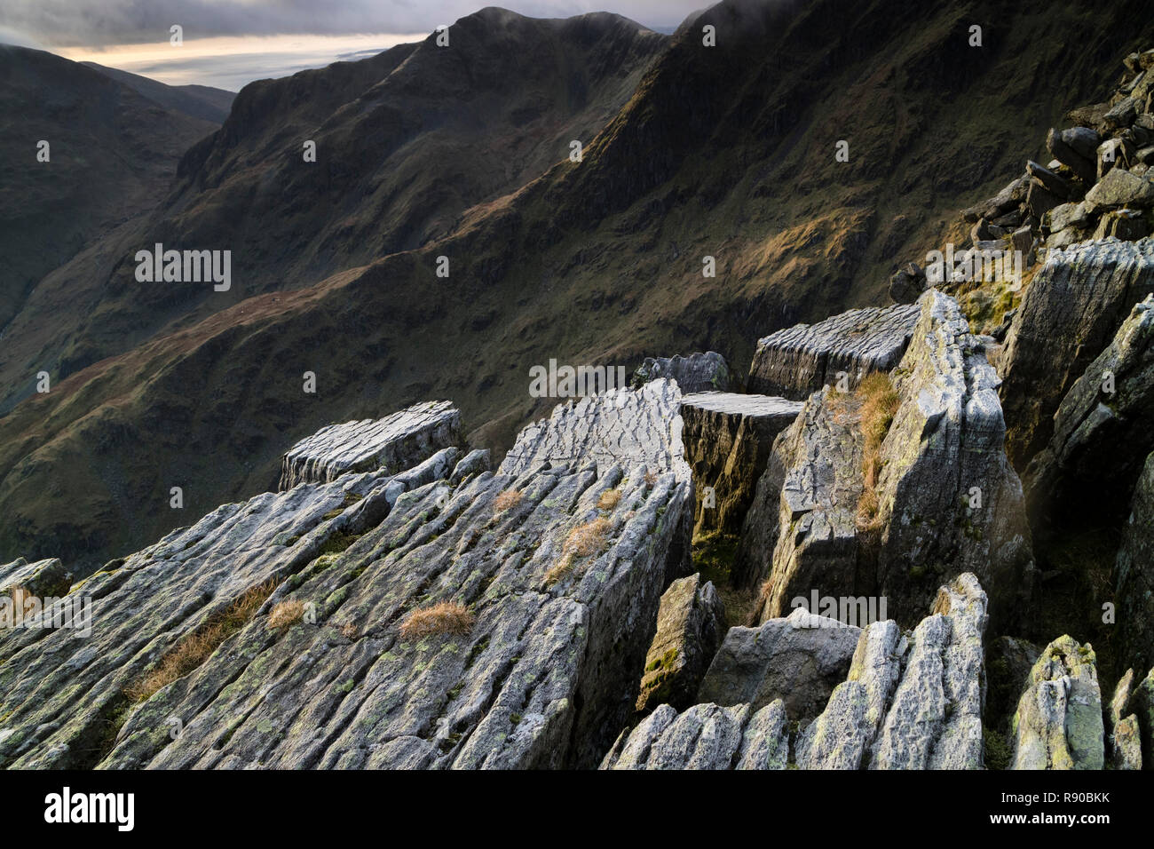 The View Across Nethermost Cove towards Nethermost Pike and Dollywaggon ...
