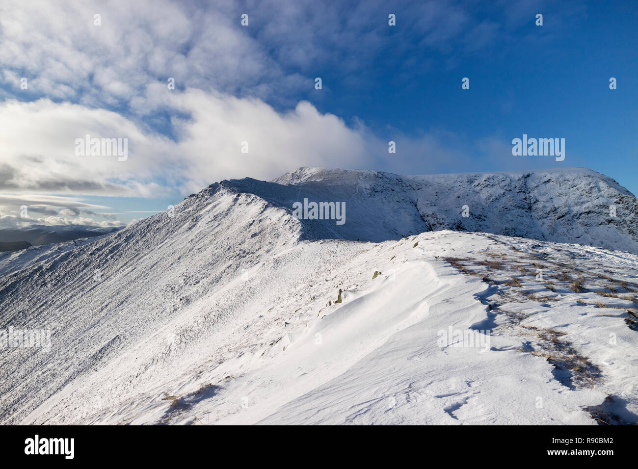 The Summit of Blencathra Viewed from Scales Fell, Lake District ...