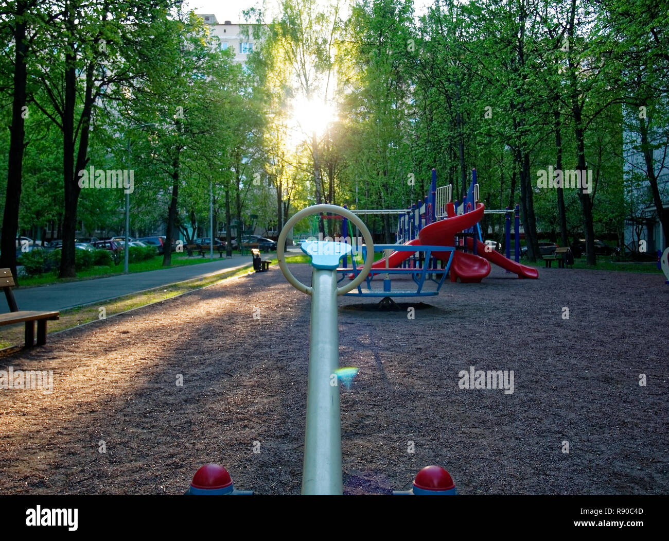 Child fall playground hi-res stock photography and images - Alamy