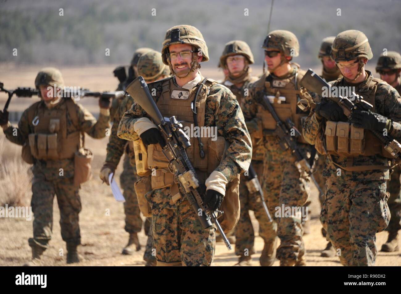 U.S. Marines with Fox Company, 2nd Battalion, 24th Marines of the 23rd ...