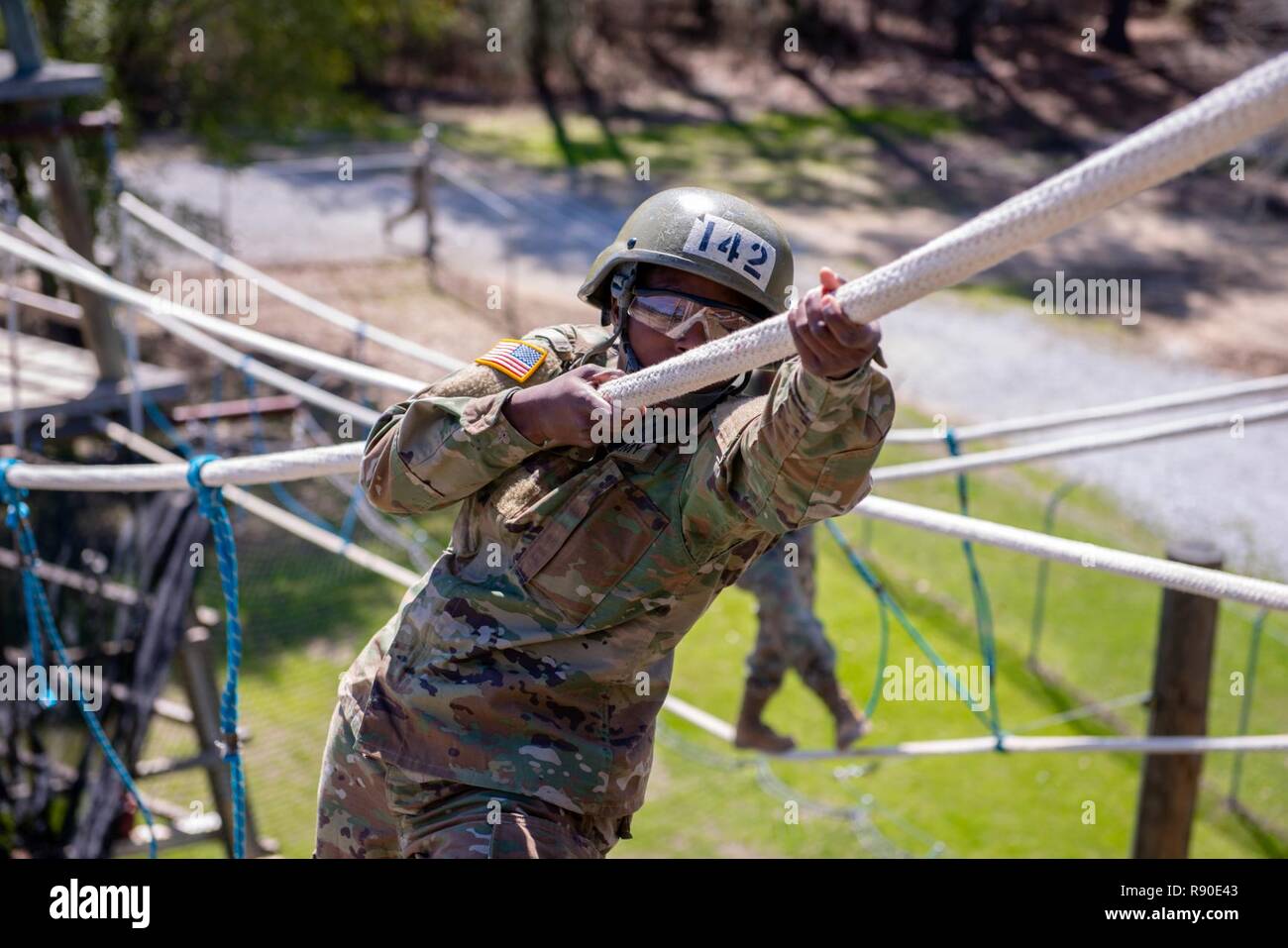 (FORT BENNING, Ga.) – A U.S. Army Infantry soldier-in-training assigned ...