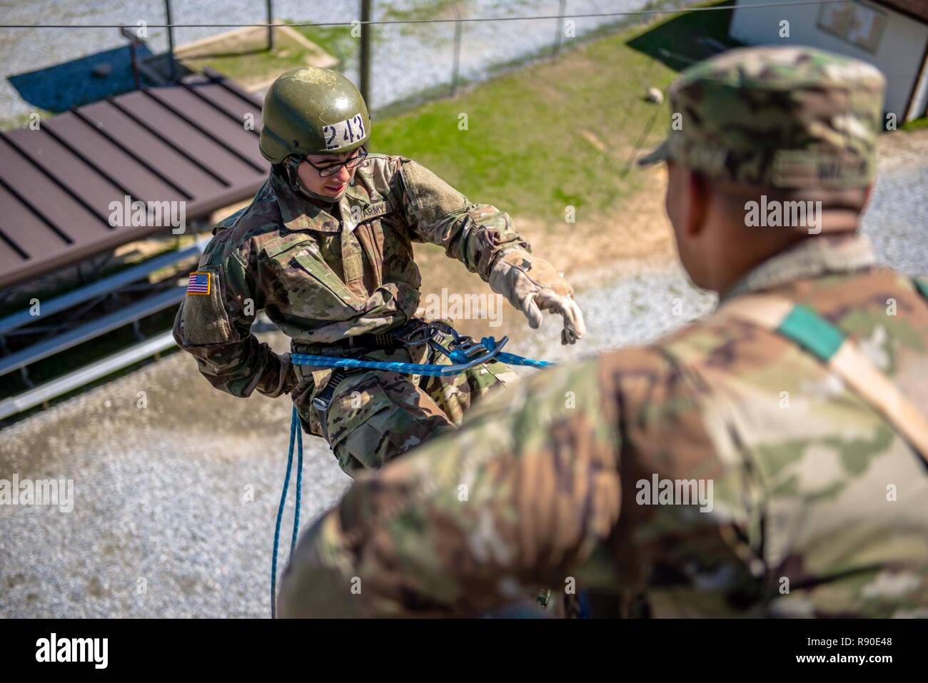 (FORT BENNING, Ga.) – A U.S. Army Infantry soldier-in-training assigned ...