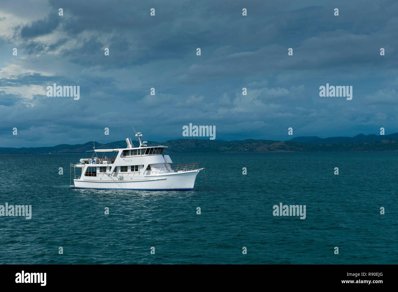 Papua New Guinea, National Capitale district, Port Moresby, yacht in ...