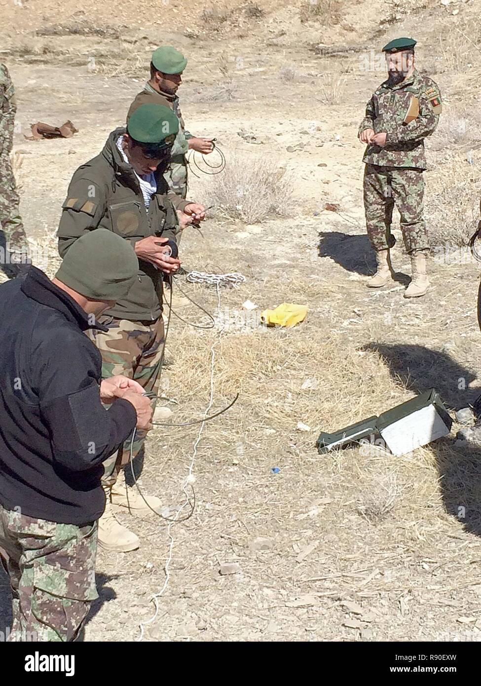 Afghan National Army Explosive Ordinance Soldiers from the 203rd ...