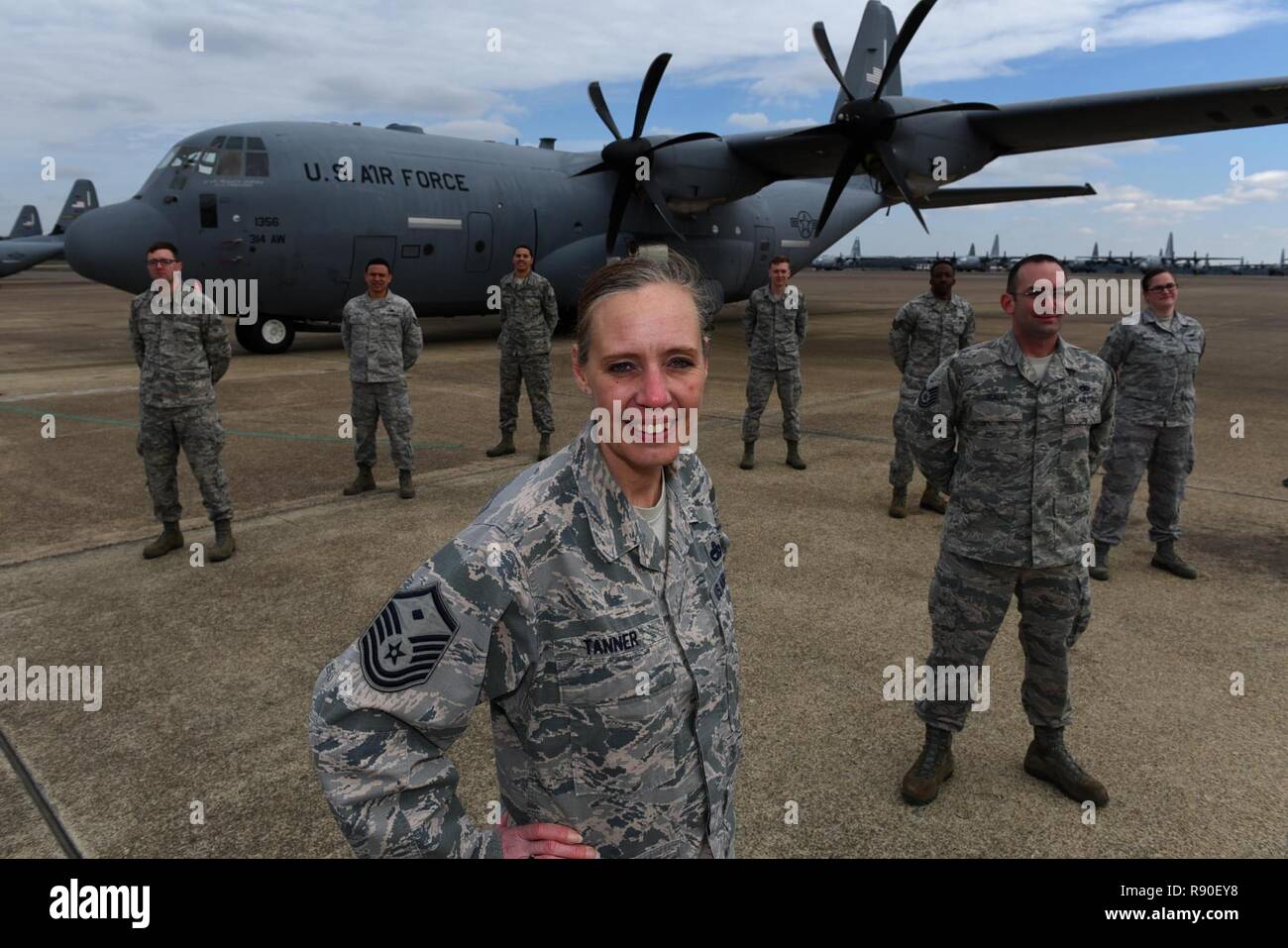 U.S. Air Force Master Sgt. Jill Tanner, 314th Aircraft Maintenance ...