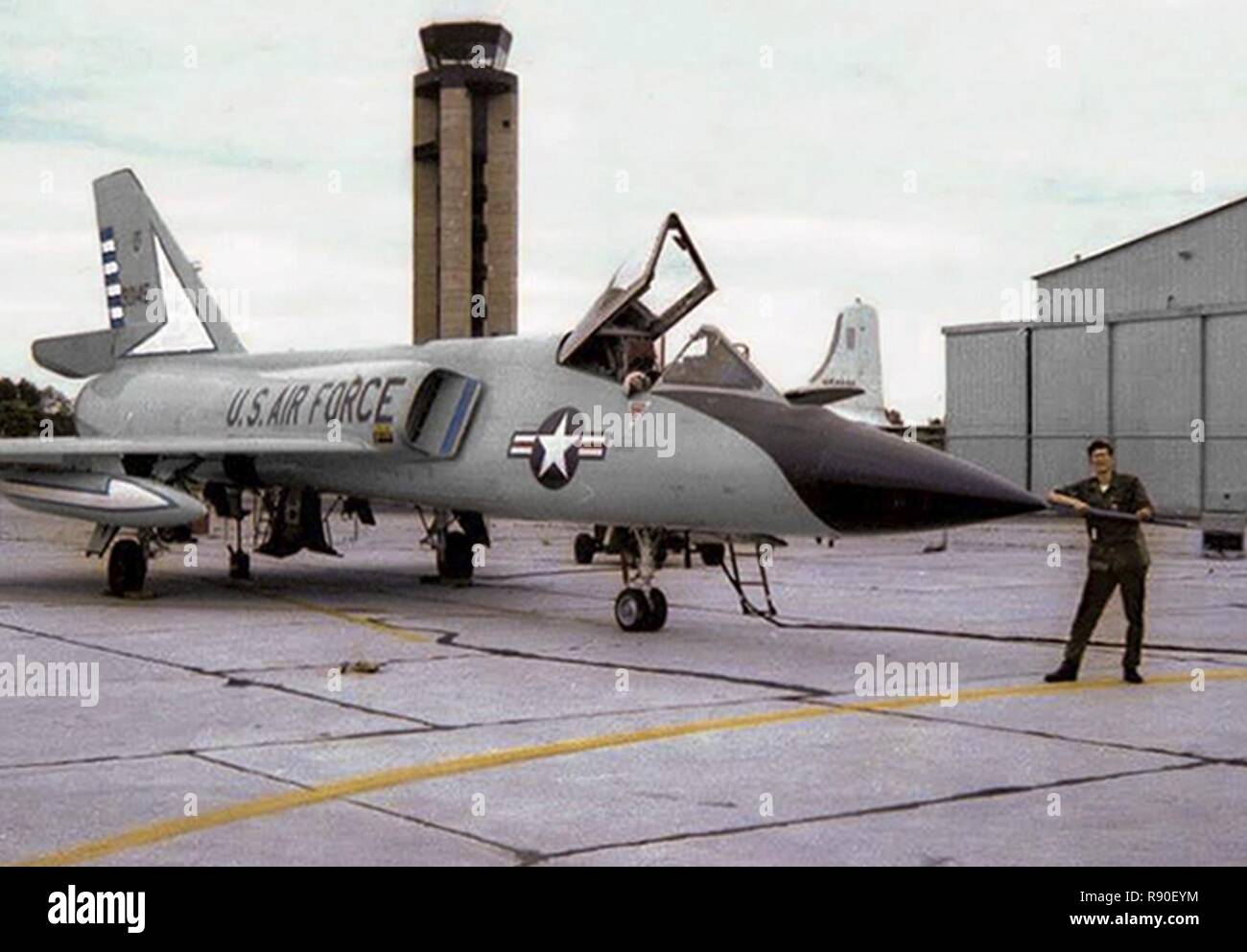 This is Robert Wegeman, as a young Airman with his favorite aircraft ...