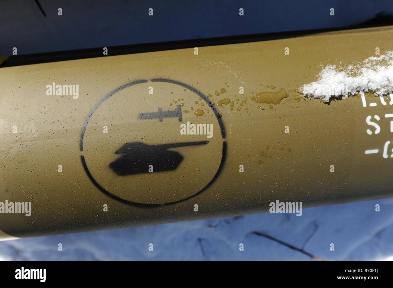 An anti-tank TOW missile is seen at Fort McCoy, Wis., on March 14, 2016 ...