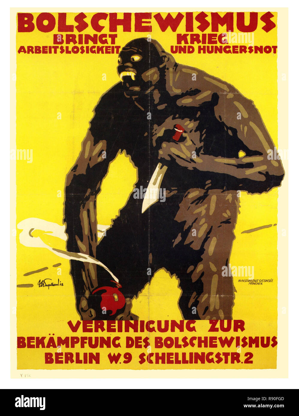 Vintage german propaganda poster hi-res stock photography and images ...