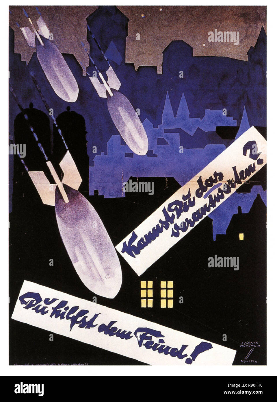 Vintage german propaganda poster hi-res stock photography and images ...