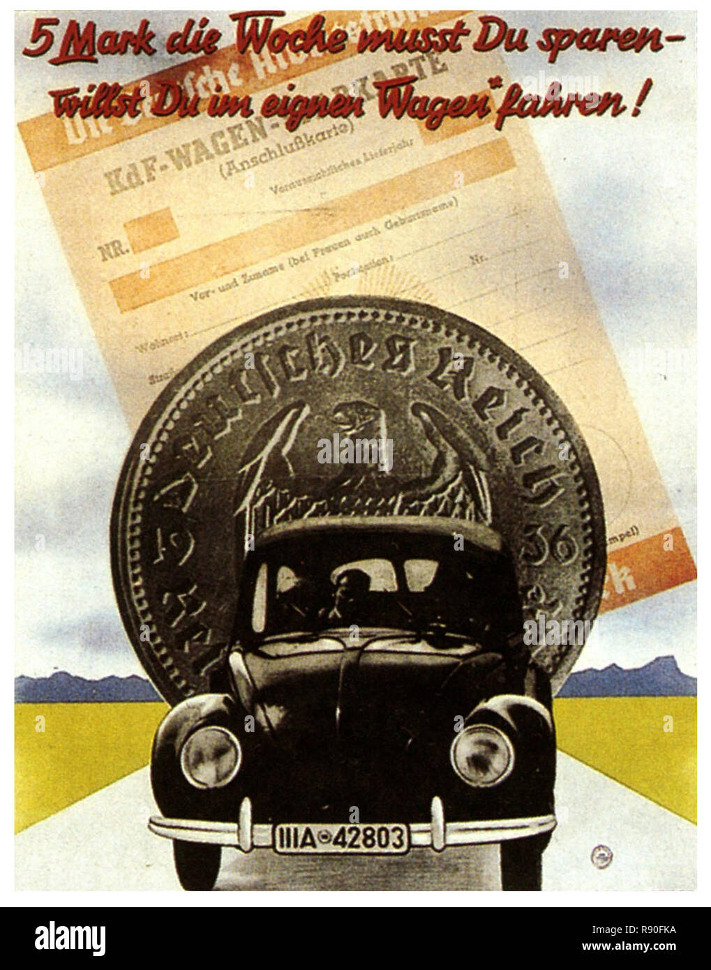 For Only 5 Marks You Too May Drive A Car - Vintage German Volkswagen ...