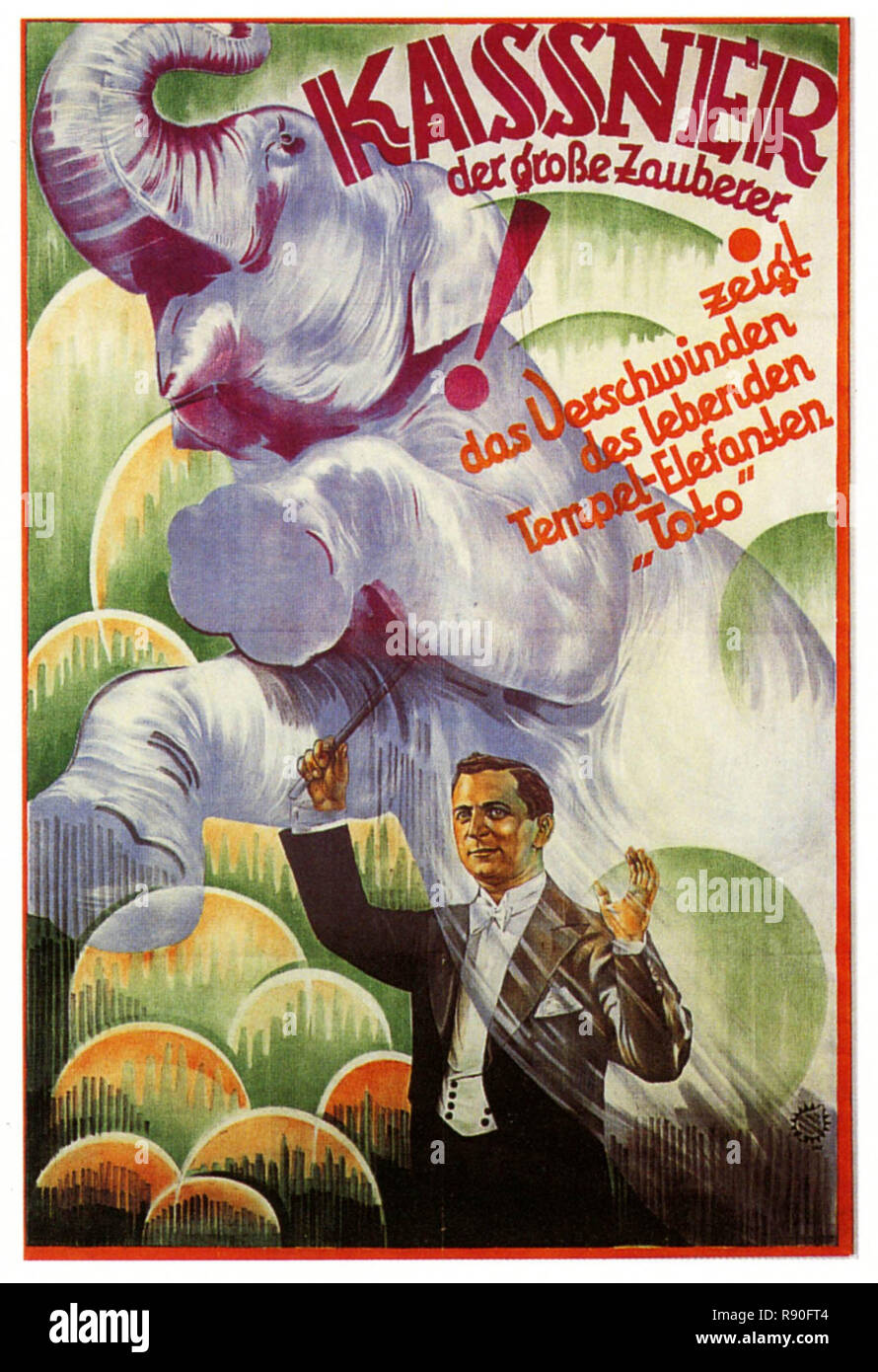 The Illusionist Kassner - Vintage Poster Stock Photo - Alamy