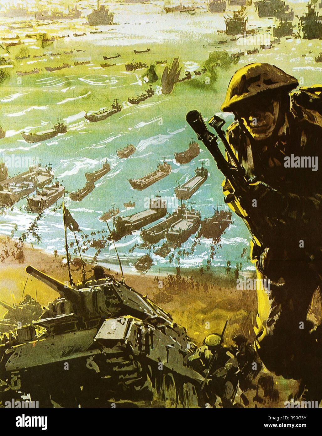 Let Us Defend Mother Volga - Vintage Propaganda Poster Stock Photo - Alamy