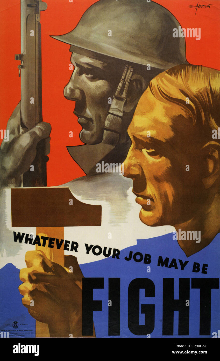 Canadian propaganda poster hi-res stock photography and images - Alamy
