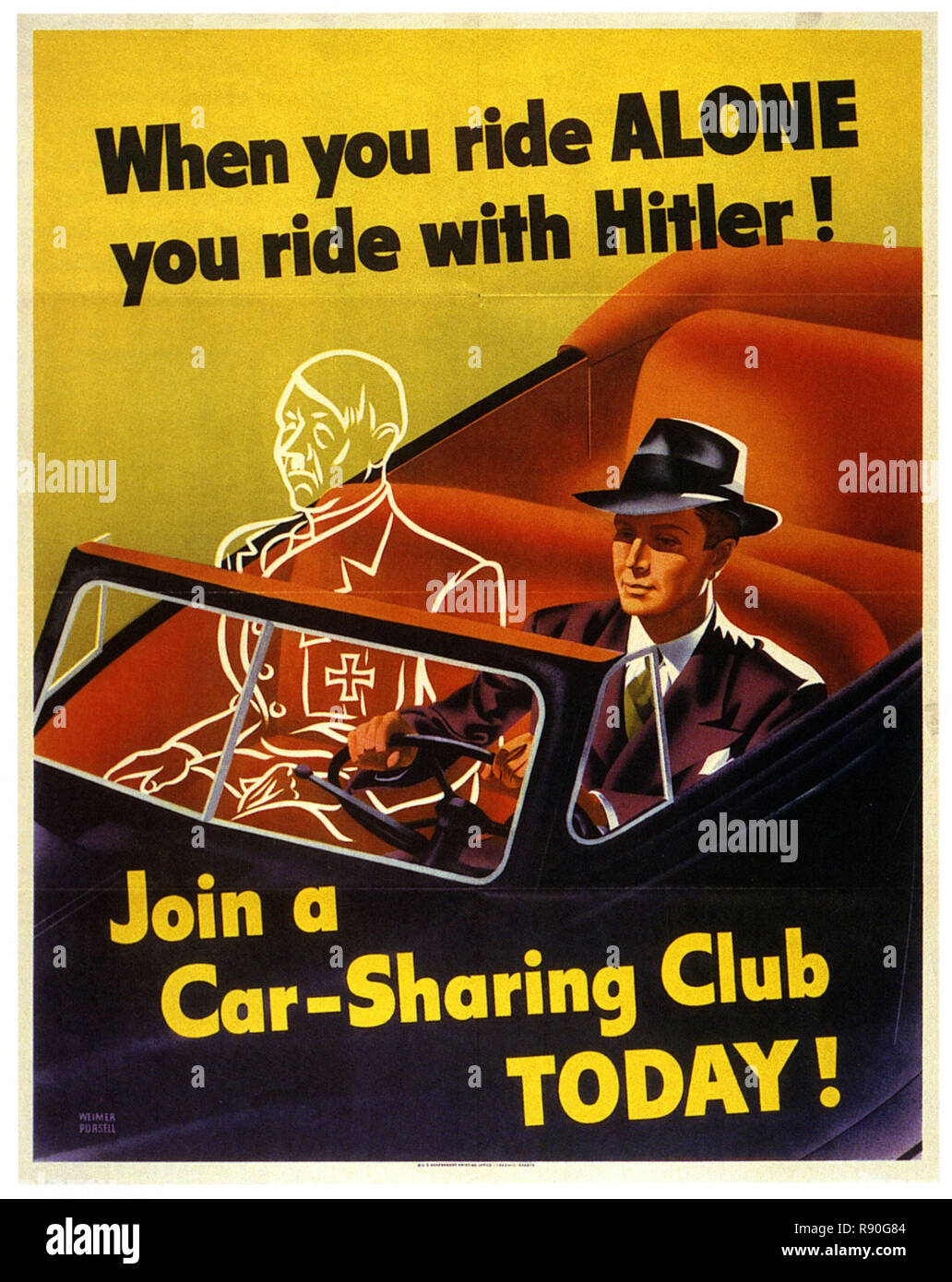 Vintage hitler poster hi-res stock photography and images - Alamy