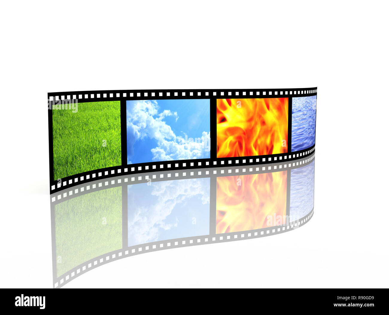 Four elements design Cut Out Stock Images & Pictures - Alamy