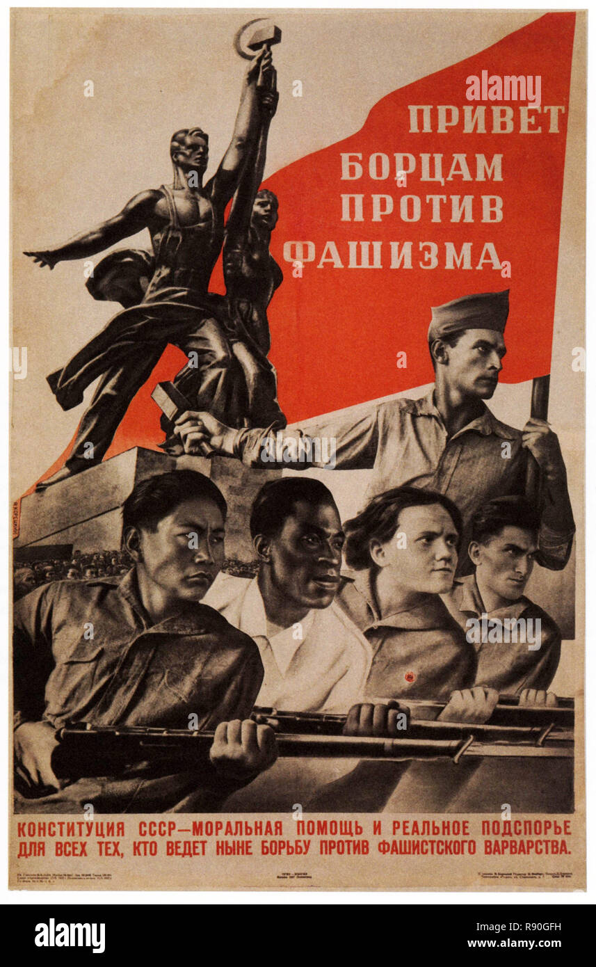 Communist propaganda poster hi-res stock photography and images - Alamy